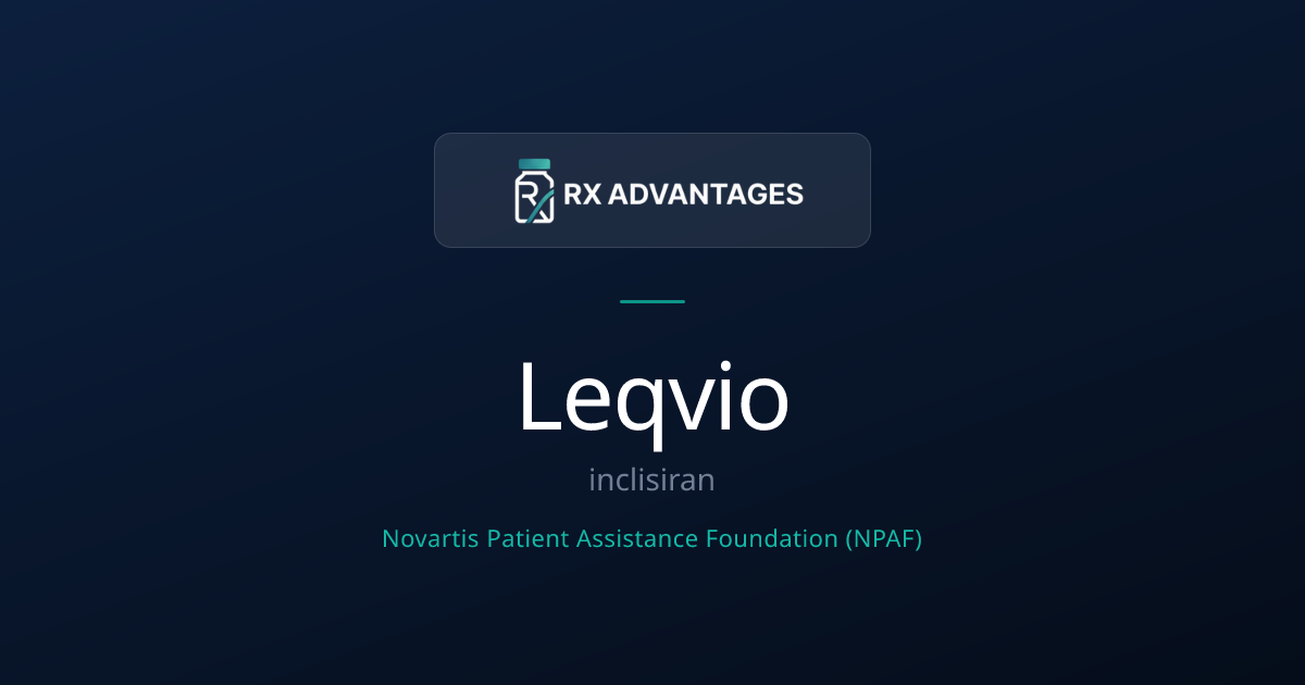 Leqvio (inclisiran) Patient Assistance Program — Novartis Patient ...